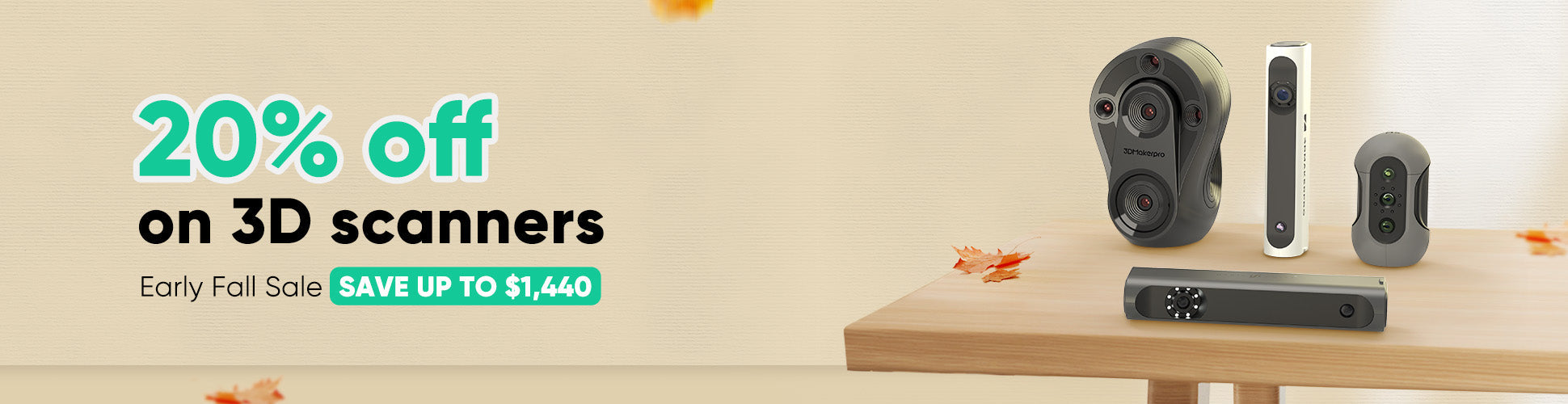Fall Sale - 30% off on 3d scanners